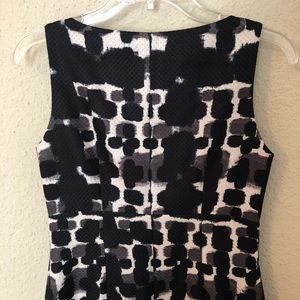 Muse | Dresses | Muse Blackwhite Print W Full Length Zipper Dress ...